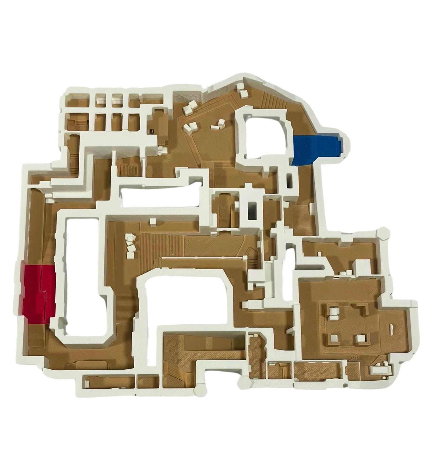 Mirage Macheta 3D din Counter-Strike 2 cu ramă lemn natur