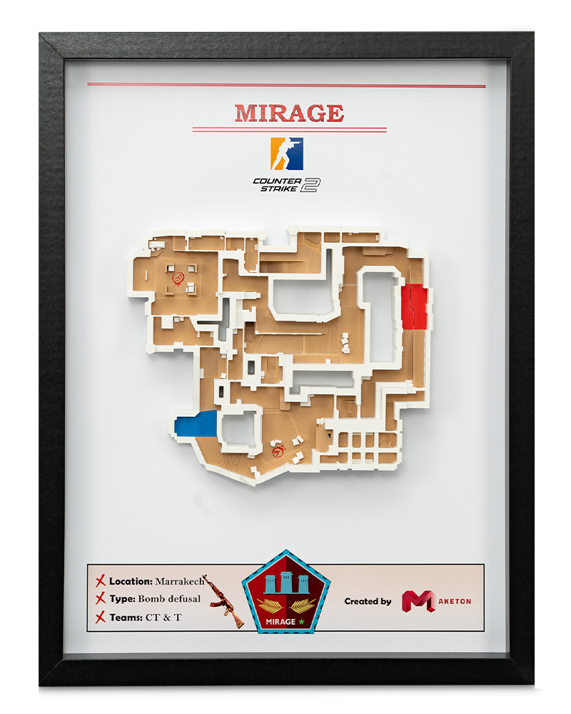 Macheta 3D Mirage, Rama neagra - Maketon